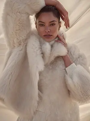 Overland Kylie Reversible Sheepskin Jacket - Ivory