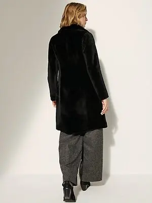 Overland Morgan Sheepskin Coat - Black