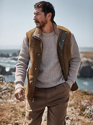 Overland Trailblazer Sheepskin Vest - Vintage Tobacco/sierra