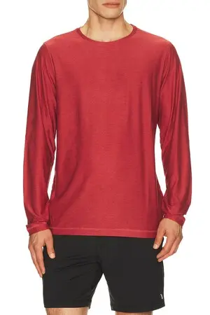 Vuori Strato Tech Long Sleeve Tee - Fire Heather
