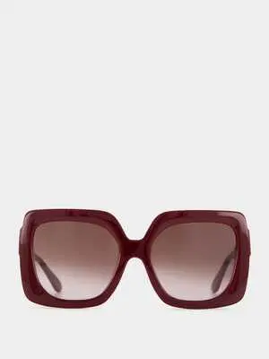 EMMANUELLE KHANH 5082 Acetate Sunglasses - Burgundy