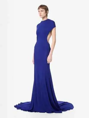 TOM FORD Backless Cap Sleeve Evening Gown