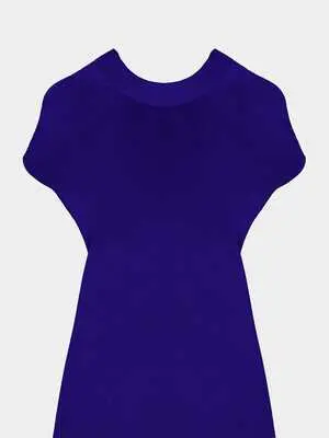TOM FORD Backless Cap Sleeve Evening Gown - Blue