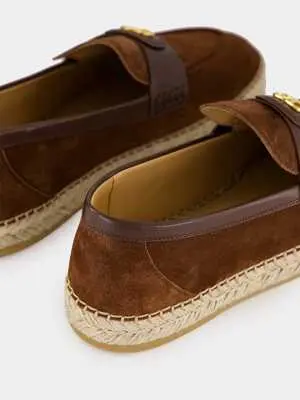 Valentino Garavani Palm Avenue Suede Loafers - Brown