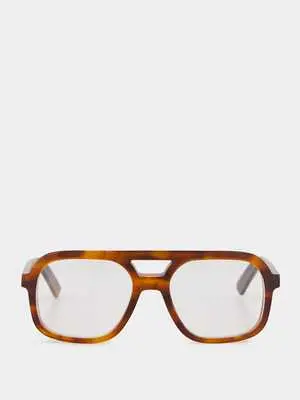 EMMANUELLE KHANH Flamme Havana Massa Acetate Eyeglasses - Brown