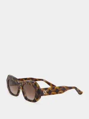 EMMANUELLE KHANH Tortoiseshell Acetate Sunglasses