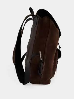 Valentino Garavani Suede Backpack - Brown