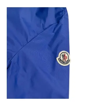 Moncler Lightweight Hooded Jacket With Tricolor Details