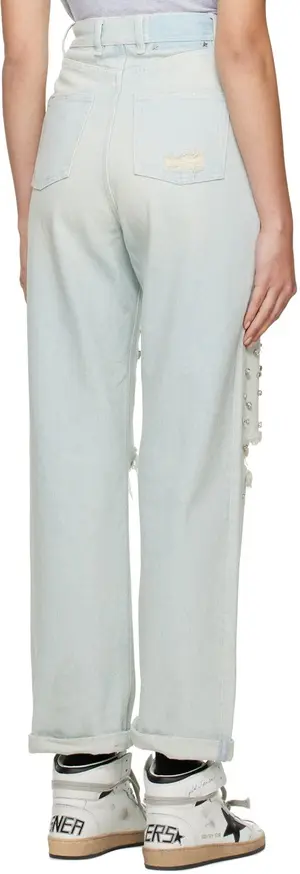 GOLDEN GOOSE Embellished Distressed Jeans
