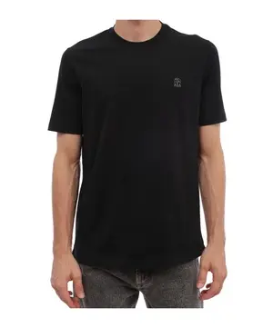 Brunello Cucinelli Logo-embroidered T-shirt
