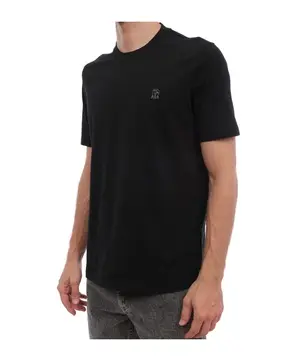 Brunello Cucinelli Logo-embroidered T-shirt