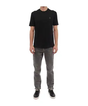 Brunello Cucinelli Logo-embroidered T-shirt
