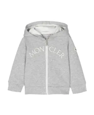 Moncler Embroidered-logo Track Jacket - Grey