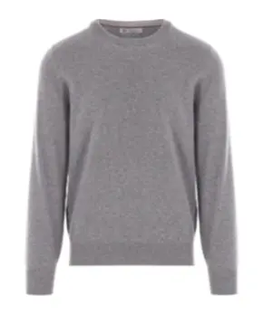 Brunello Cucinelli Cashmere Crew-neck Sweater - Gray