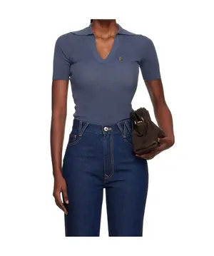 VIVIENNE WESTWOOD Orb Embroidered Knit Top