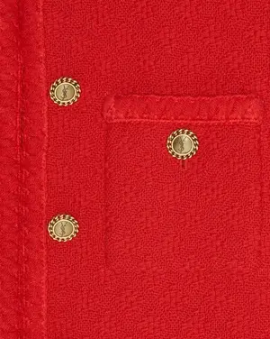 Saint Laurent Single-breasted Coat With Button Detail