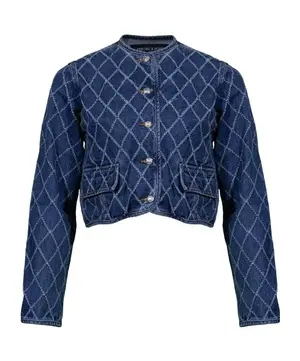 Veronica Beard Long Sleeve Casual Jacket - Blue