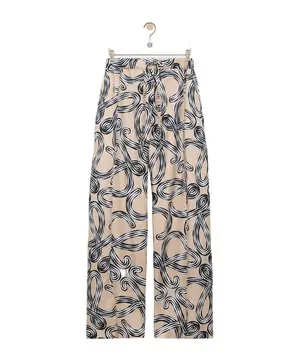 Loewe Drawstring Casual Pants - Beige/black