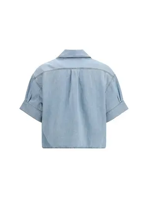 Loewe Cropped Logo Pocket Top