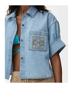Loewe Cropped Logo Pocket Top