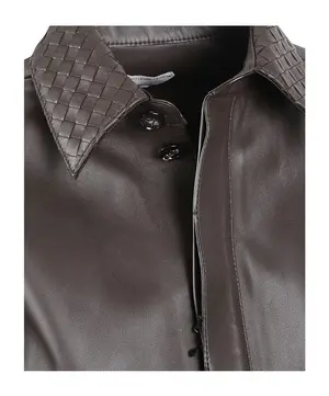 Bottega Veneta Oversized Fit Leather Jacket