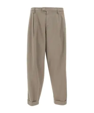DONDUP Cropped Pleated Trousers