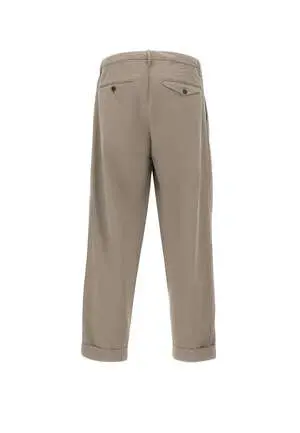 DONDUP Cropped Pleated Trousers