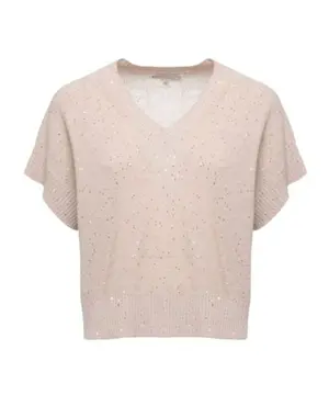 Antonelli Firenze V-neck Sequin Sweater