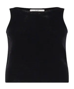 Co Crew Neck Vest - Black