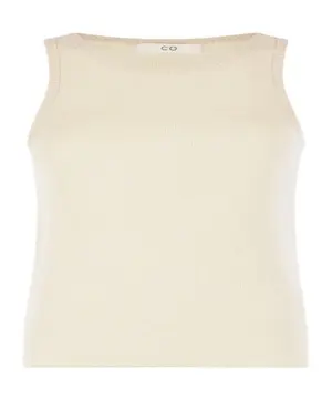 Co Crew Neck Vest - Nude