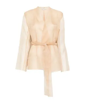 Antonelli Firenze Cinched Waist V-neck Jacket