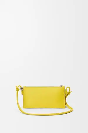 Loewe Joya Logo-lettering Shoulder Bag - Yellow