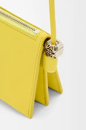 Loewe Joya Logo-lettering Shoulder Bag - Yellow