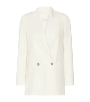 Max Mara Virgin Wool Blazer - Ivory