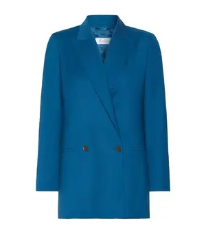 Max Mara Virgin Wool Blazer - Navy