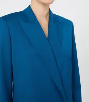 Max Mara Virgin Wool Blazer - Navy
