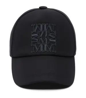 Max Mara Water-repellent Baseball Cap With Monogram Appliqu