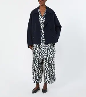 Max Mara Virgin Wool Short Peacoat