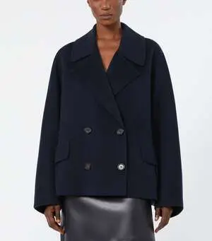 Max Mara Virgin Wool Short Peacoat