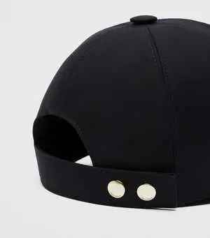 Max Mara Monogrammed Water-repellent Baseball Cap - Navy