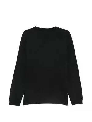 Valentino Garavani Logo-print Long-sleeve T-shirt - Black