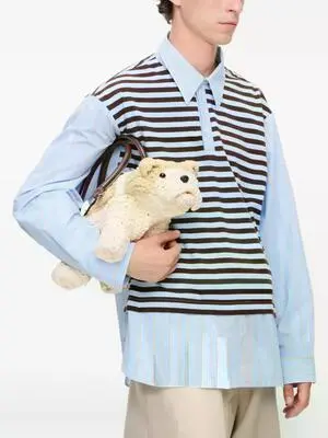 CHARLES JEFFREY Striped Cotton Polo Shirt