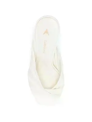 ANDREA CARRANO Ruched Mules
