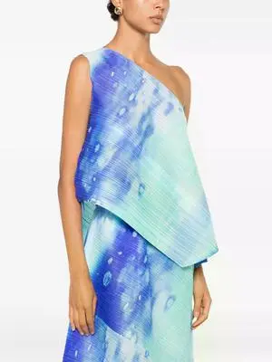 Issey Miyake One-shoulder Top - Blue