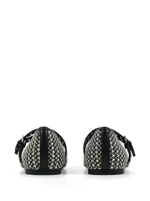 Karl Lagerfeld Eyelet-embellished Ballet Flats