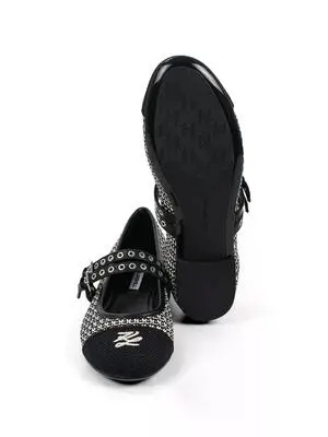 Karl Lagerfeld Eyelet-embellished Ballet Flats