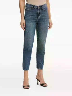Armani Exchange Logo Patch Jeans - Blue