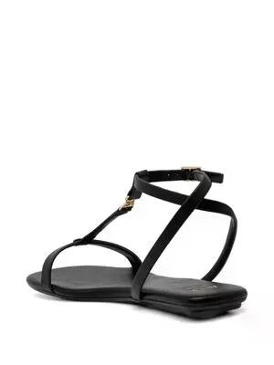 Armani Exchange Logo Plaque Flat Sandals