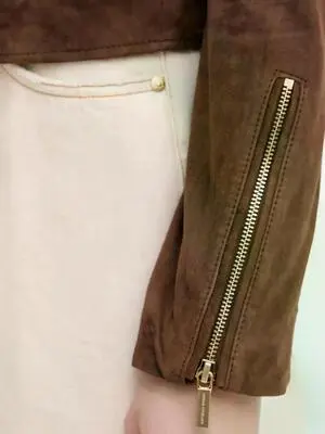 Armani Exchange Suede Biker Jacket