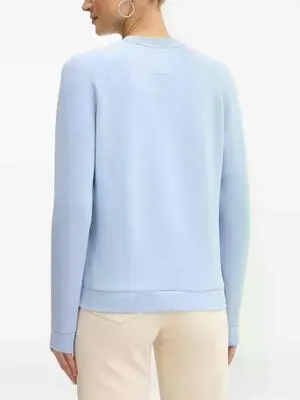 Armani Exchange Rhinestone Logo Raglan Sleeve Sweater